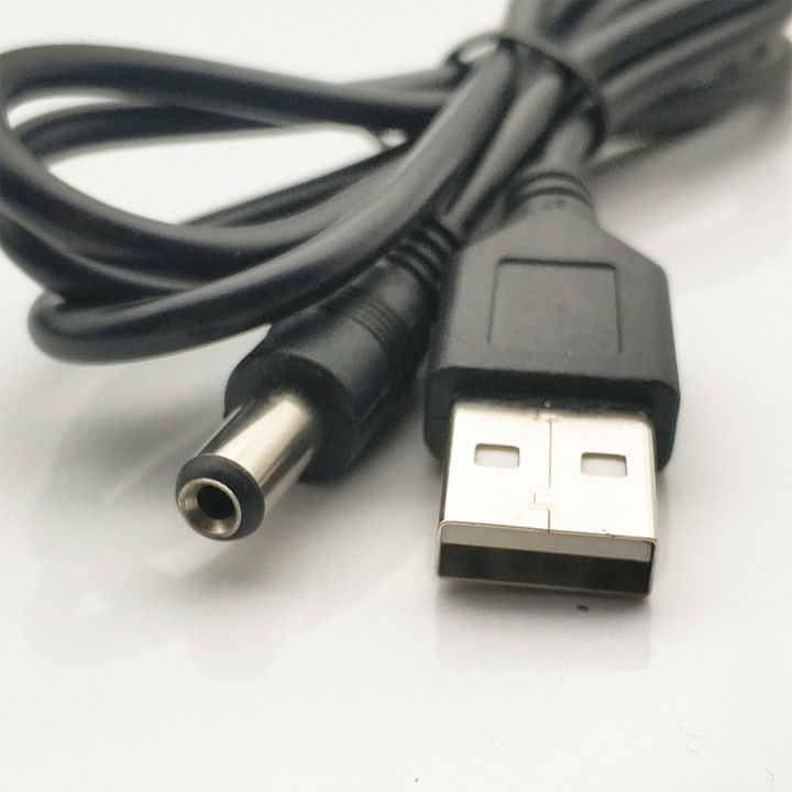USB to DC 5.5mm 2.1mm Power Cable Charger Cord 5V Adapter for Laptop ...
