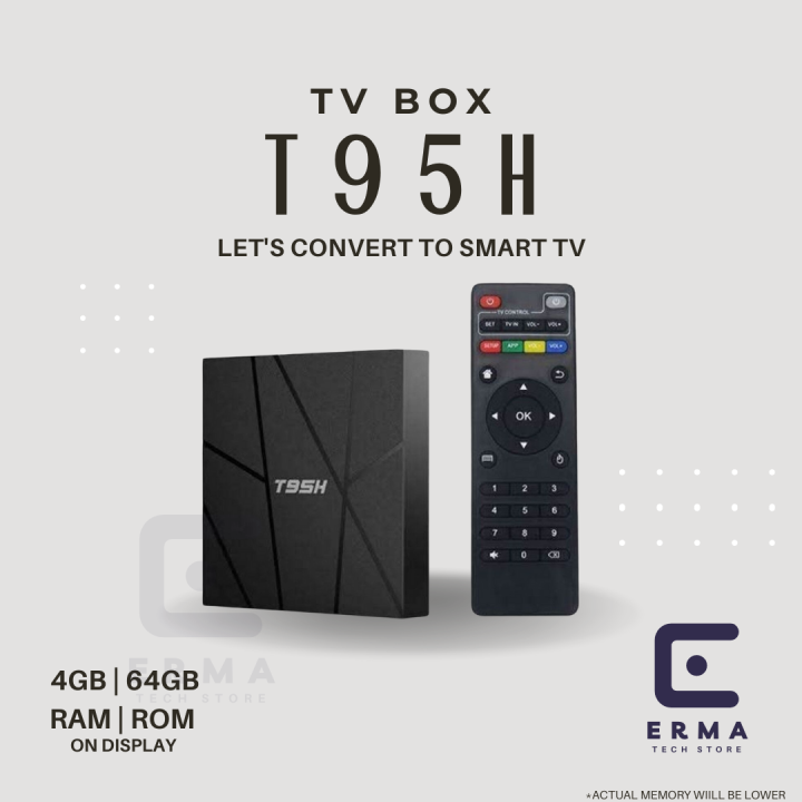T95H Android Smart TV Box, WIFI, 4K Resolution, HD Streaming | Daraz.pk