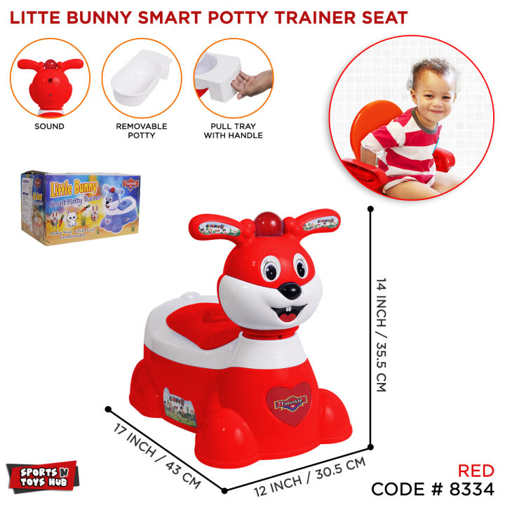 Twinkle Little Bunny Smart Potty Trainer Seat With Safety Handle For ...