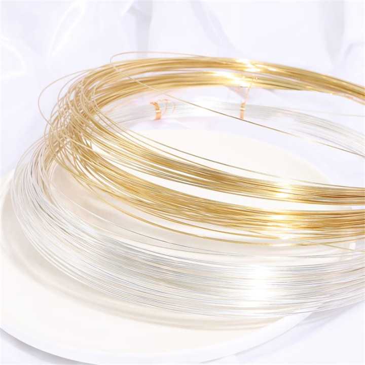 0.2mm Golden and silver brass Wire Aluminum Beading Wire Cord For ...
