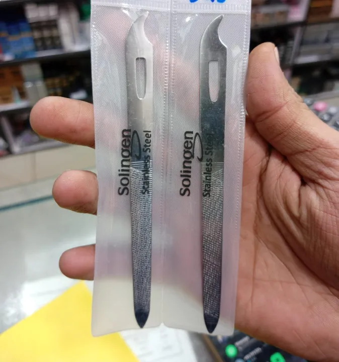 Nail Filer 3 in 1 – Stainless Steel Nail File – Manicure & Pedicure ...