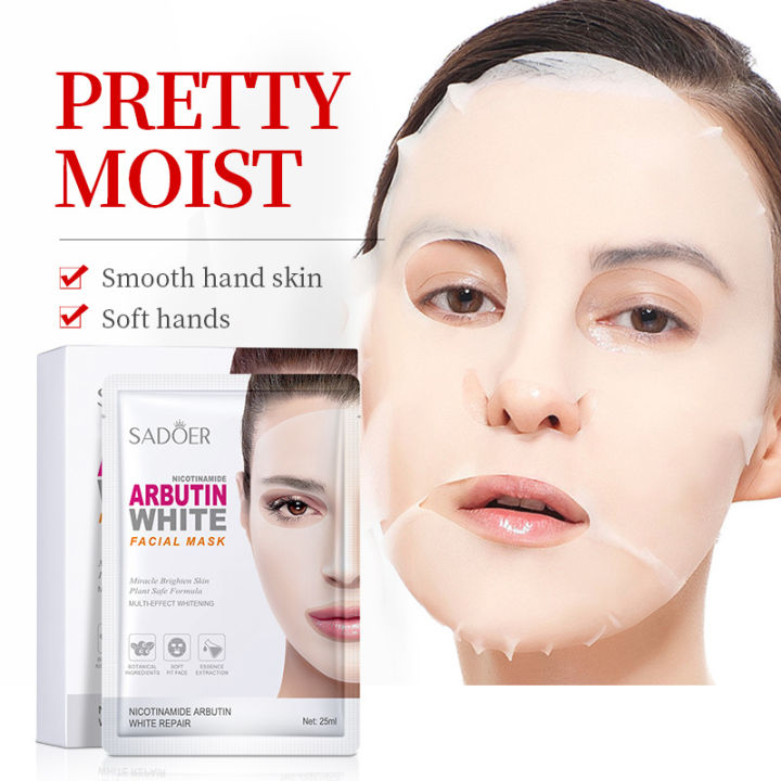 nicotinamide whitening mask, arbutin facial mask, brightening sheet ...
