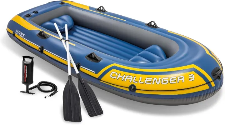 Intex Challenger 3 Inflatable Boat Set || Inflatable Water Boat | Daraz.pk