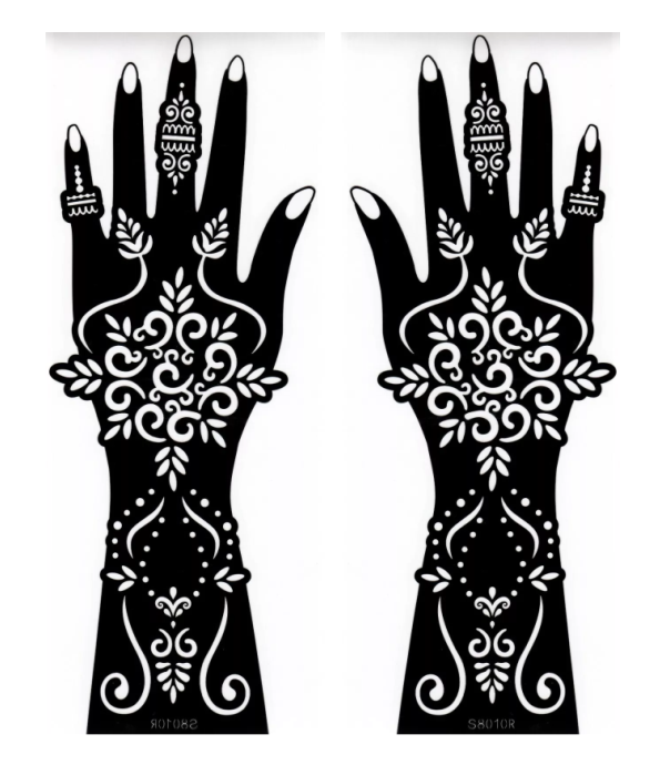 Mehandi stickers ,Mehendi Stickers for Girls,Women and Kids, Henna ...