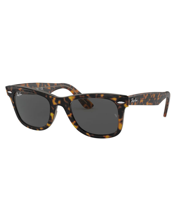 Ray-Ban Wayfarer Square Acetate Polished Havana/Brown Frame Dark Grey ...
