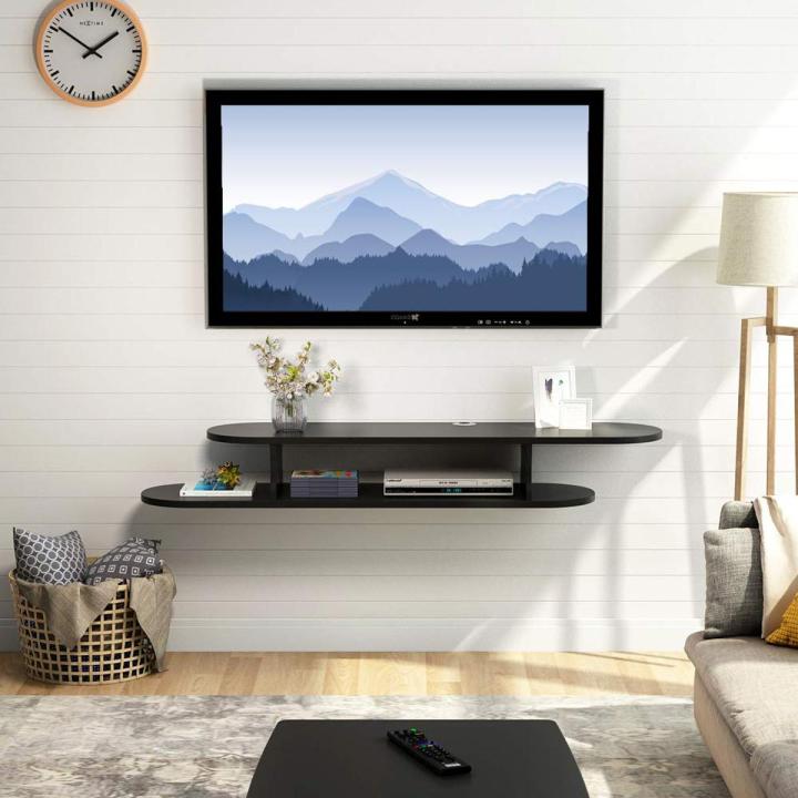 Modern Wall Mounted Media Console Floating TV Shelf for Xbox One/PS4 ...