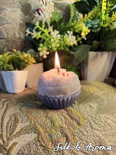 Nature World`s Handcrafted Cupcake Candle - Whimsical Design | Sweetly Scented | Daraz.pk