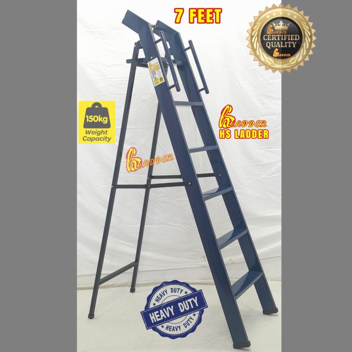 Heavy Duty Iron Ladder 7 Ft Home Use Plate form Ladder | Daraz.pk