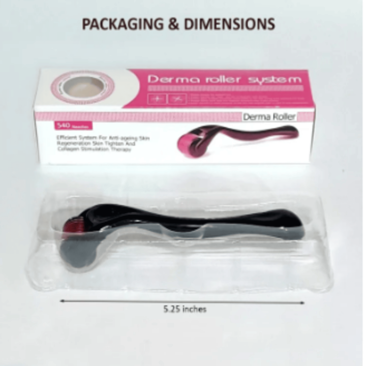 Derma Roller 0.5mm with 540 Micro Needle for Hair Growth and Facial ...