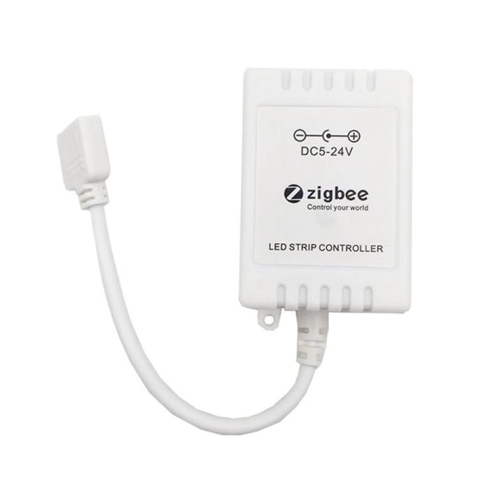 Tuya Zigbee Smart Led Controller RGBCW for Light Strip 5V-24V Compatible ZHA Zigbee2MQTT Tasmota ...