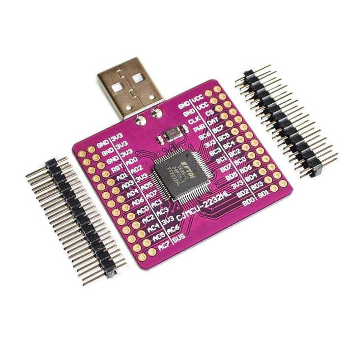 EF CJMCU-2232 FT2232 HL USB to UART FIFO SPI I2C JTAG RS232 Module ...