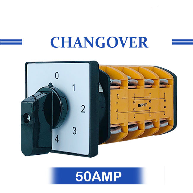 Clopal 50 Amp 4 - Meter Changover Switches (0-1-2-3-4) Switches Brand ...