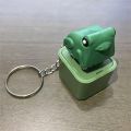 Key Chains Plastic Croaking Frog Duck Keychain With LED Light Fingertip ...