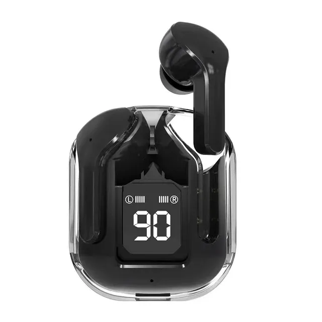 Air31 Black Color Transparent Wireless Earbuds | Crystal Clear ...