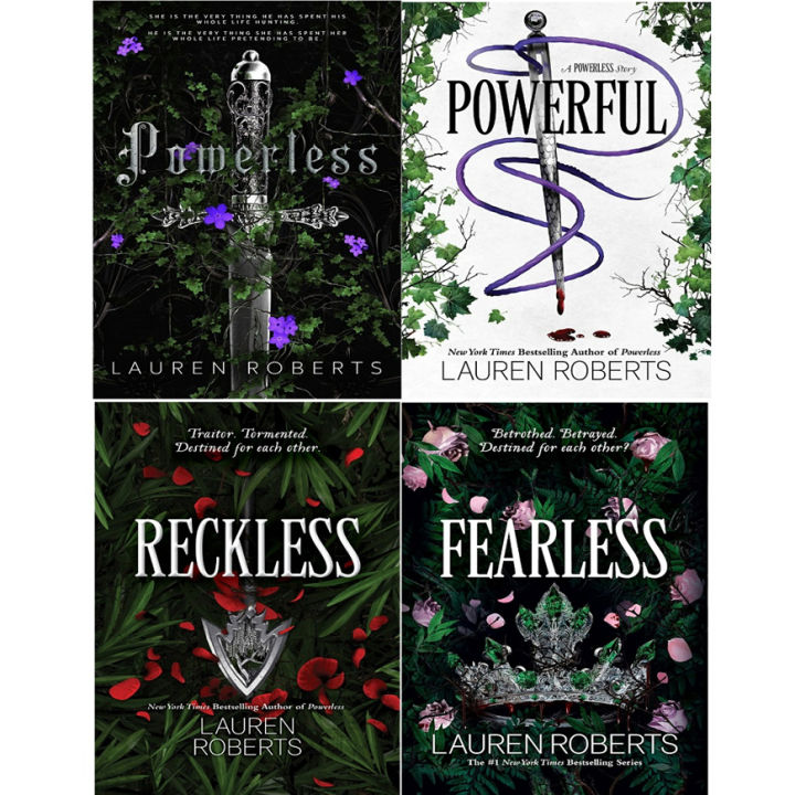 Set of 4 book ( Powerless + Powerful + Reckless + Fearless ) by Lauren ...