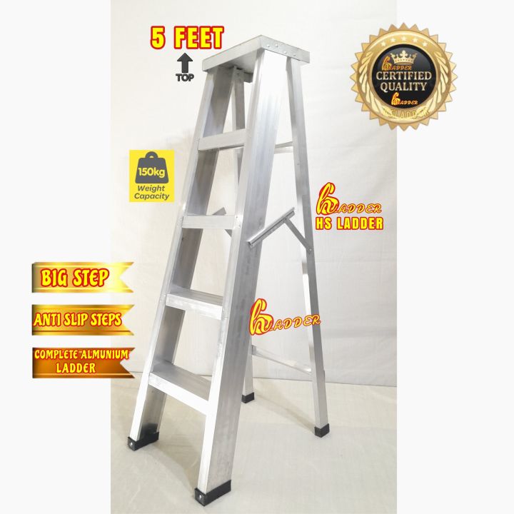 5 Step Almunium Ladder Plate Form Ladder | Daraz.pk