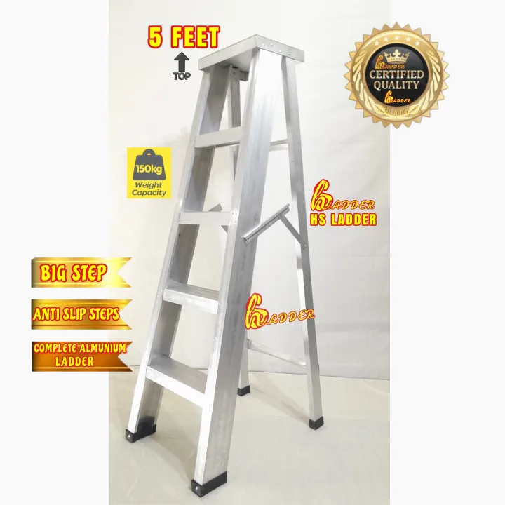 5 Step Almunium Ladder Plate Form Ladder | Daraz.pk