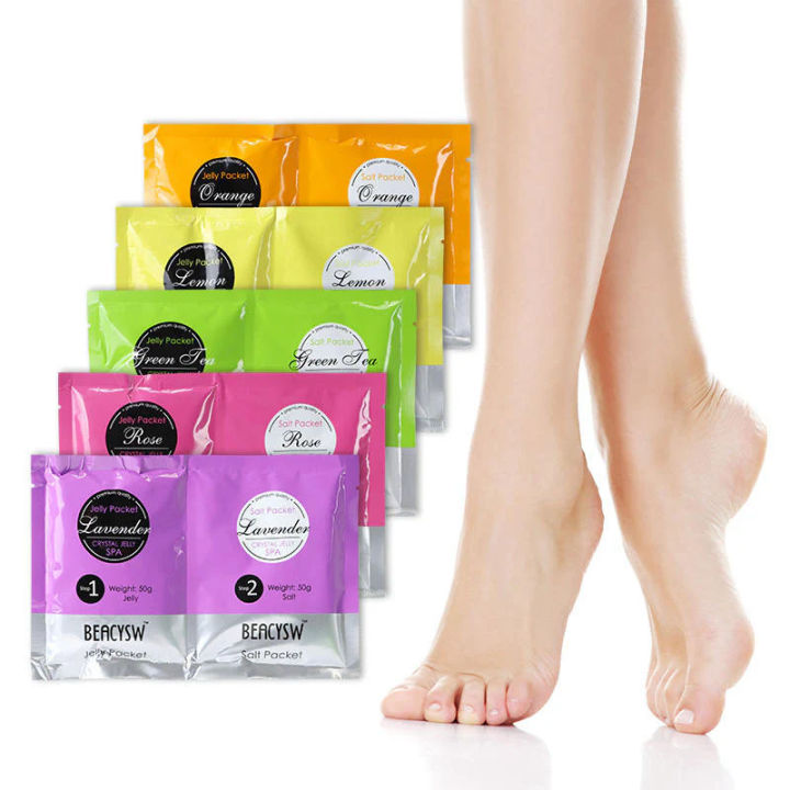 BEACYSW Natural Rose Ginger Foot Soak Powder Jelly Spa Pedicur Avry ...