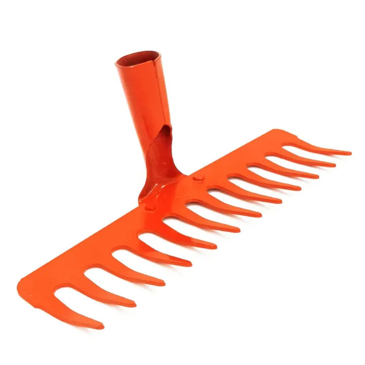 Garden Rake Head 12 Tooth – Heavy Duty Steel Rake Replacement, Twisted ...