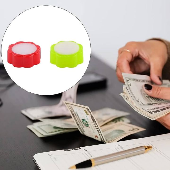 Counting Cash Wet Sponge Fingertip Moistener Device Sponge Finger Wet ...
