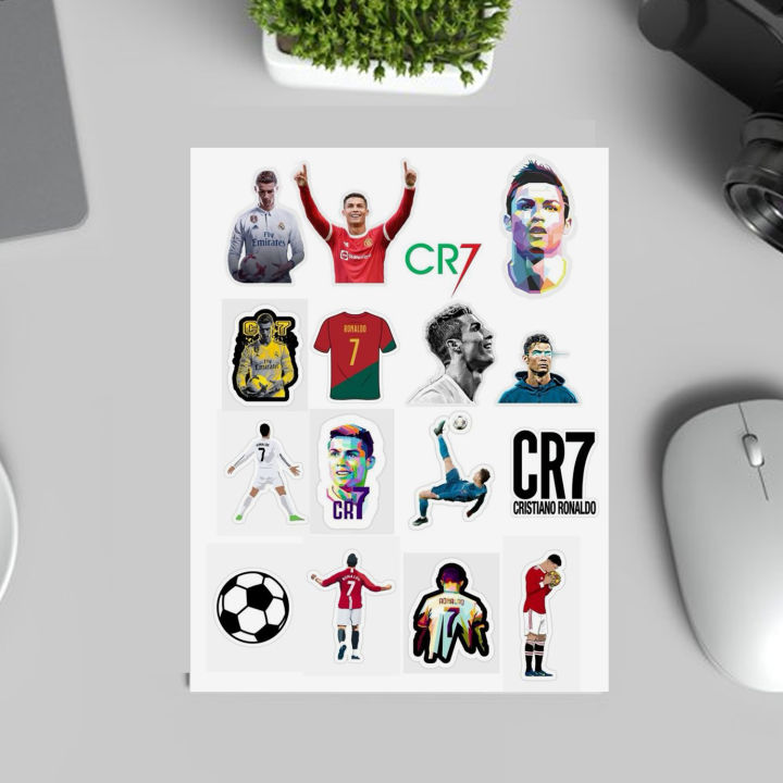 CR7 Sticker Sheet For Amazing Cristiano Ronaldo Football Fans Uncut at ...