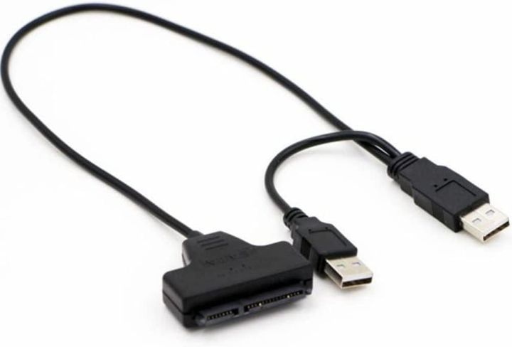 High Speed Dual USB 2.0 To 2.5" SATA Hard Disk Drive Adapter W/UASP ...