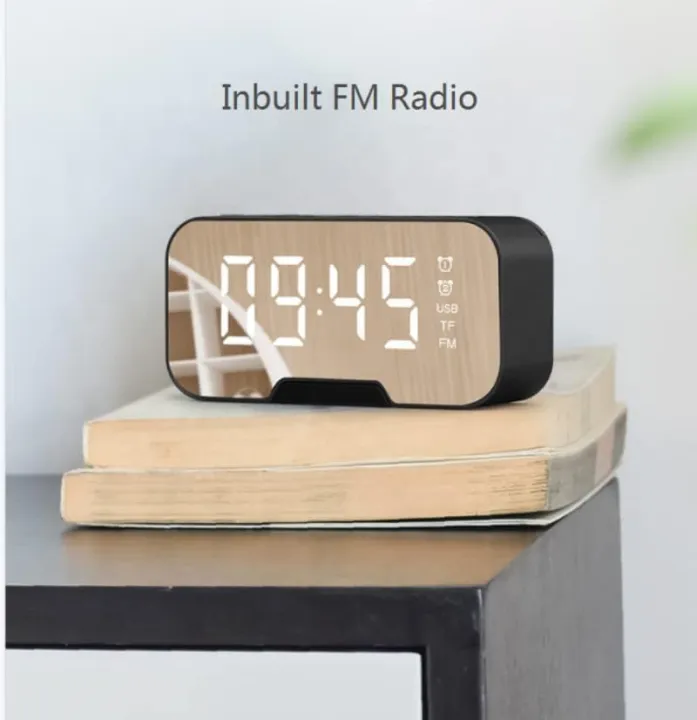 G10 Wireless Speaker Mirror LED Alarm Clock Multifunction 5.0 Music ...