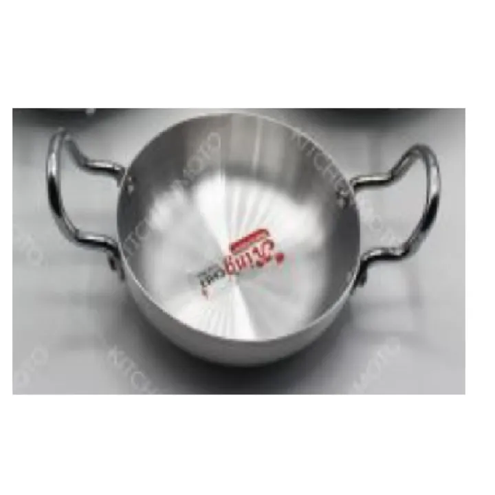 ( 1 Piece) Silver Karahi (3 Sizes Mentioned) (Almonium) ( Metal polish ...