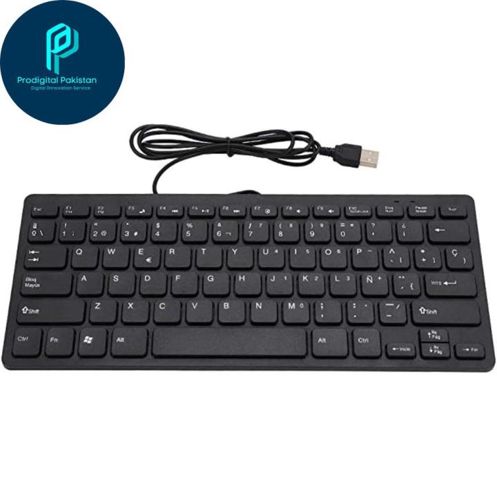 Mini Keyboard - Slim size and smooth keys for Laptop and PC - Wired ...