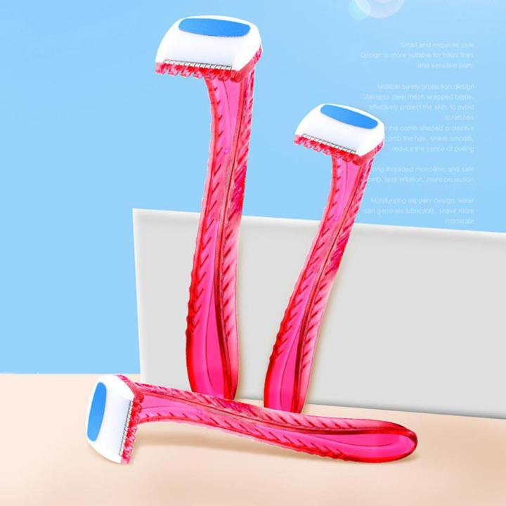 Portable 3pcs Disposable Woman Bikini Hair Remover Razor Shaver Private ...