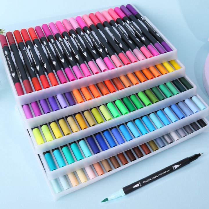Water-based marker pen 12 24 color pen set color liner fine art ...
