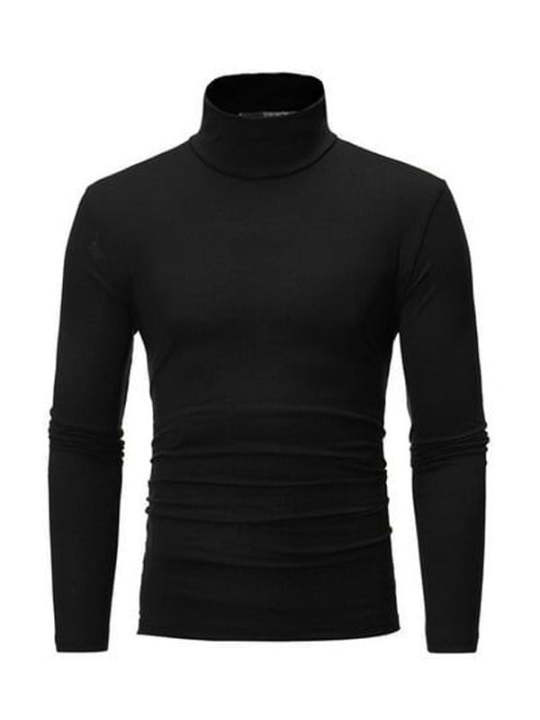 KH Men's Plain High Neck Black | Daraz.pk