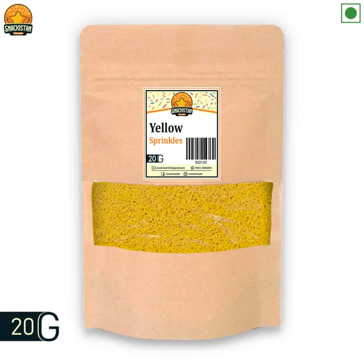 Yellow Sprinkles / Yellow Colored Vermicelli (Ice cream, Cakes ...