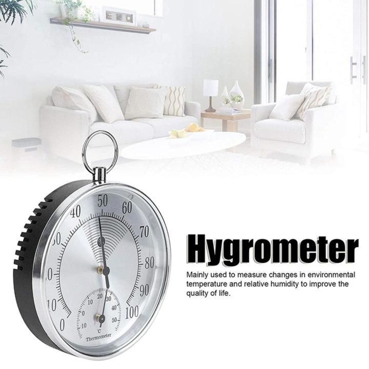 Indoor Outdoor Analog Thermometer Hygrometer Temperature Humidity Meter ...