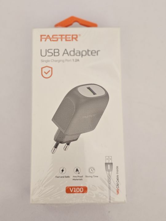 Faster USB Adapter 12 Watt V100 Type-C | Daraz.pk