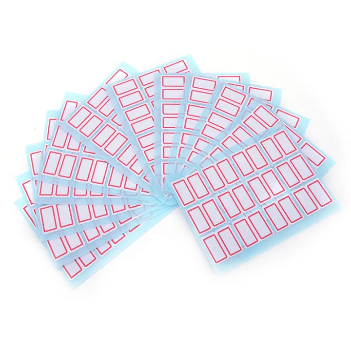 1 Pack Self Adhesive Sticky White Label Writable Name Stickers Blank ...