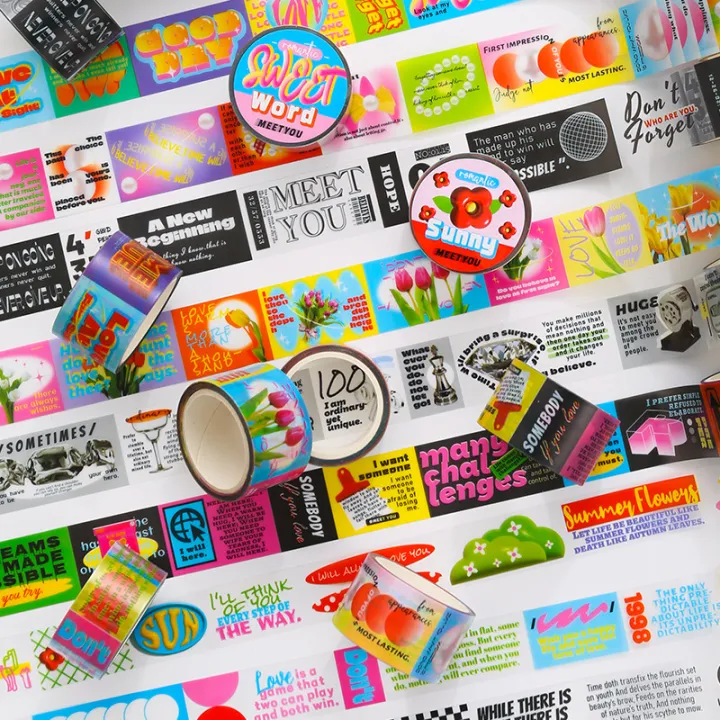 RHS Online Romance Never Misses Series PET Masking Tapes Decorative ...