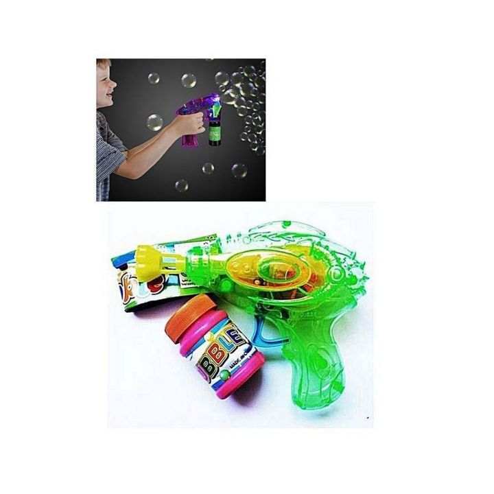 Led Bubble Gun With Bubble Soap For Kids Daraz.pk
