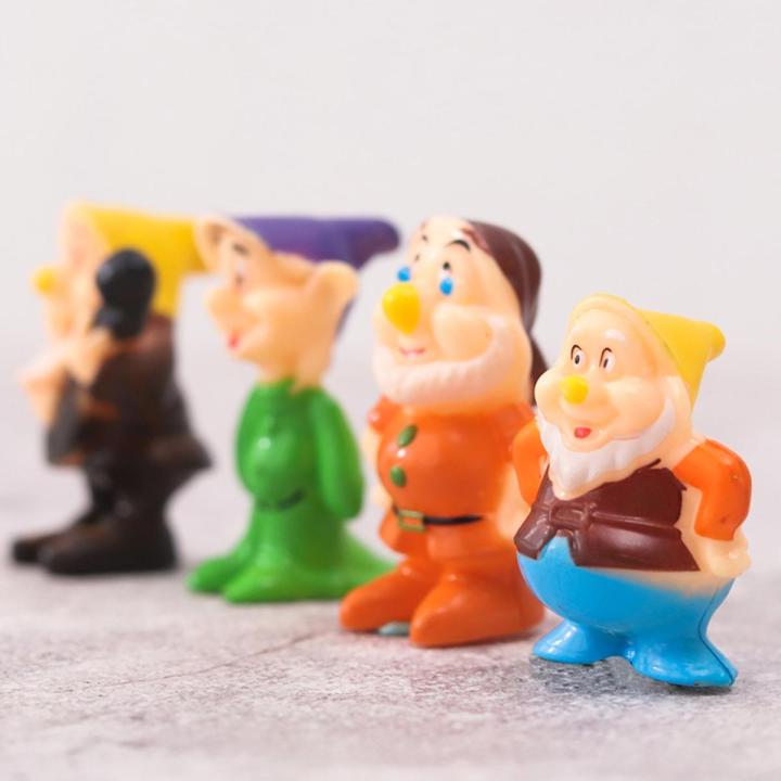 【New】 8 Pcs Princess Snow White & The Seven Dwarfs Cake Topper ...