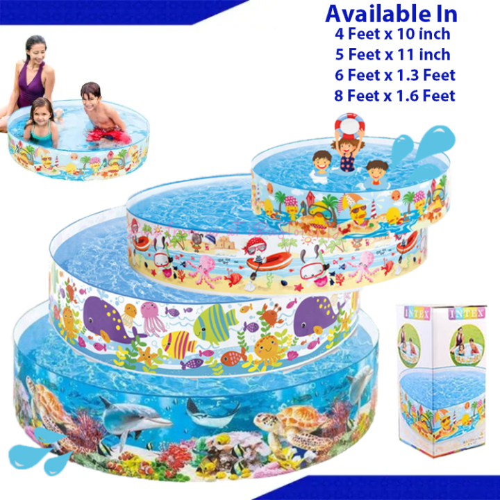INTEX NON-INFLATABLE SIZE SWIMMING POOL | Without Air Swimming Pool ...