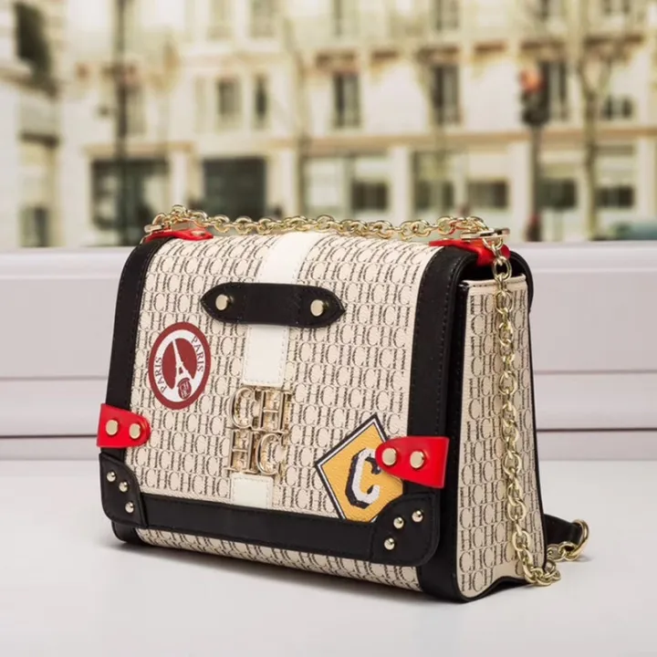 Real Cowhide Letter CHCH HCHC Bag 2026 New Ladies Fashion One-shoulder ...