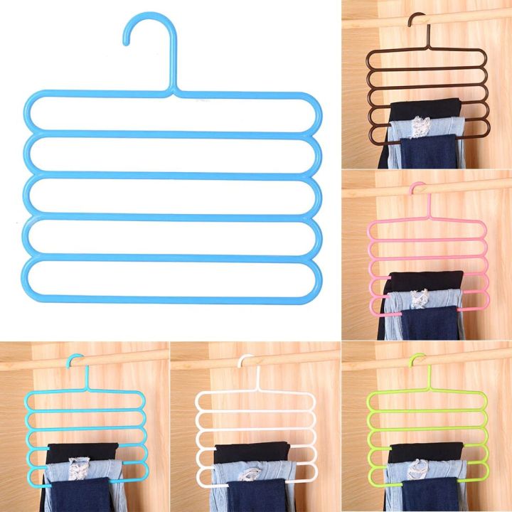 Anti-Slip Magic Multiple Layer Trousers Hanger Multifunction Pants ...