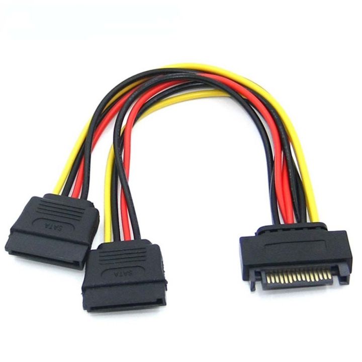 Converter 20CM Y Splitter SATA Male To 2 Female Power Extension Cable ...