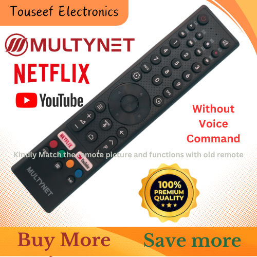 Multynet Smart Led Tv Remote Control Without Voice Command With Youtub