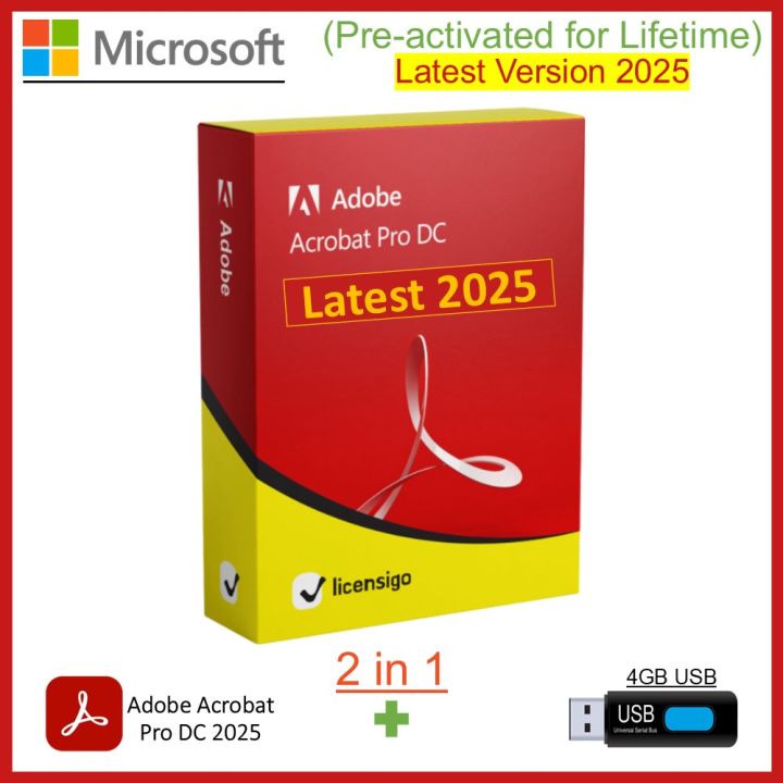 Adobe Acrobat Pro DC with AI-assistant 2025 Latest Version Multilingual ...