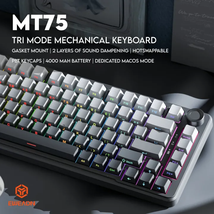 Eweadn MT75 – Mechanical Keyboard - 75% Tri-Mode | Daraz.pk