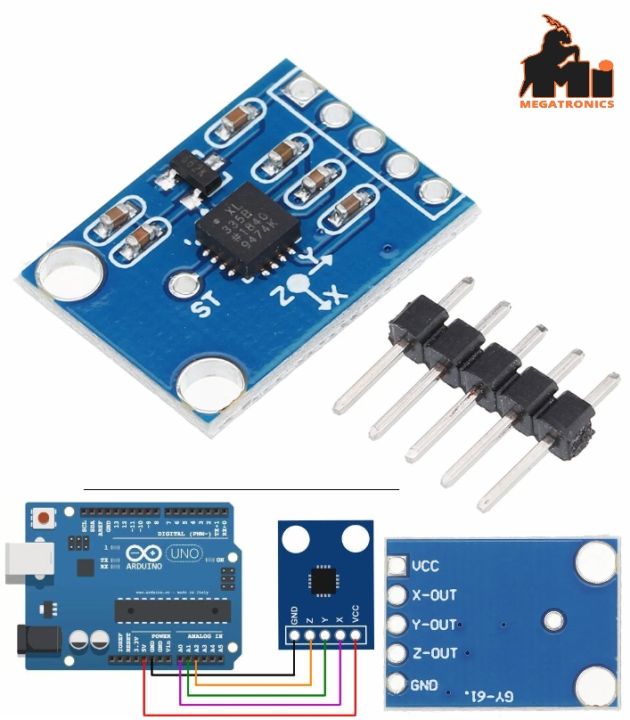 GY-61 ADXL335 3-Axis Accelerometer Module 3-Axis Analog | Daraz.pk