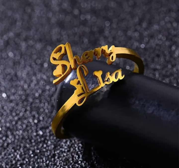 Article UTR#001 Personalized Name Ring Custom Ring Ring With Name ...