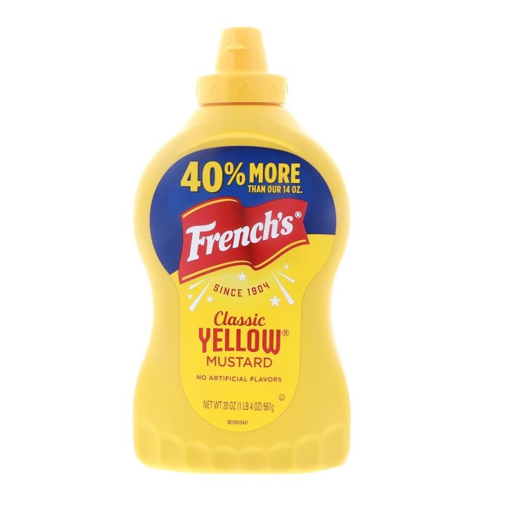 FRENCH'S MUSTARD SQUEEZE CLASSIC YELLOW 20 OZ | Daraz.pk