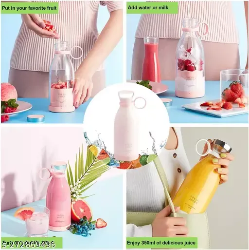 Portable Electric Juicer USB Rechargeable Juicer Cup Personal Fruit ...